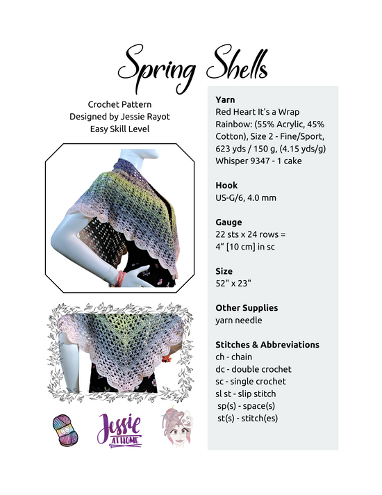 Spring Shells Crochet Pattern by Jessie At Home – Crochet Foundry