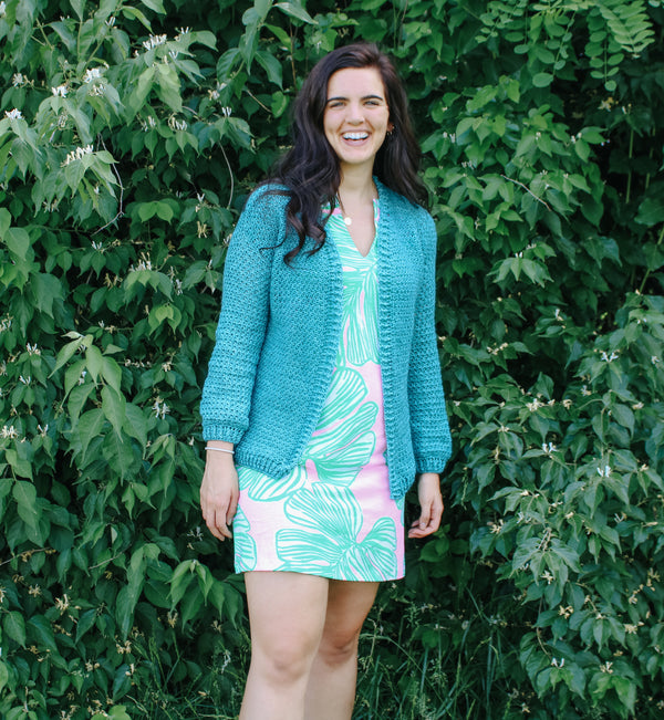 Bahama Breeze Cardigan Crochet Pattern by Jessica Herr – Crochet Foundry