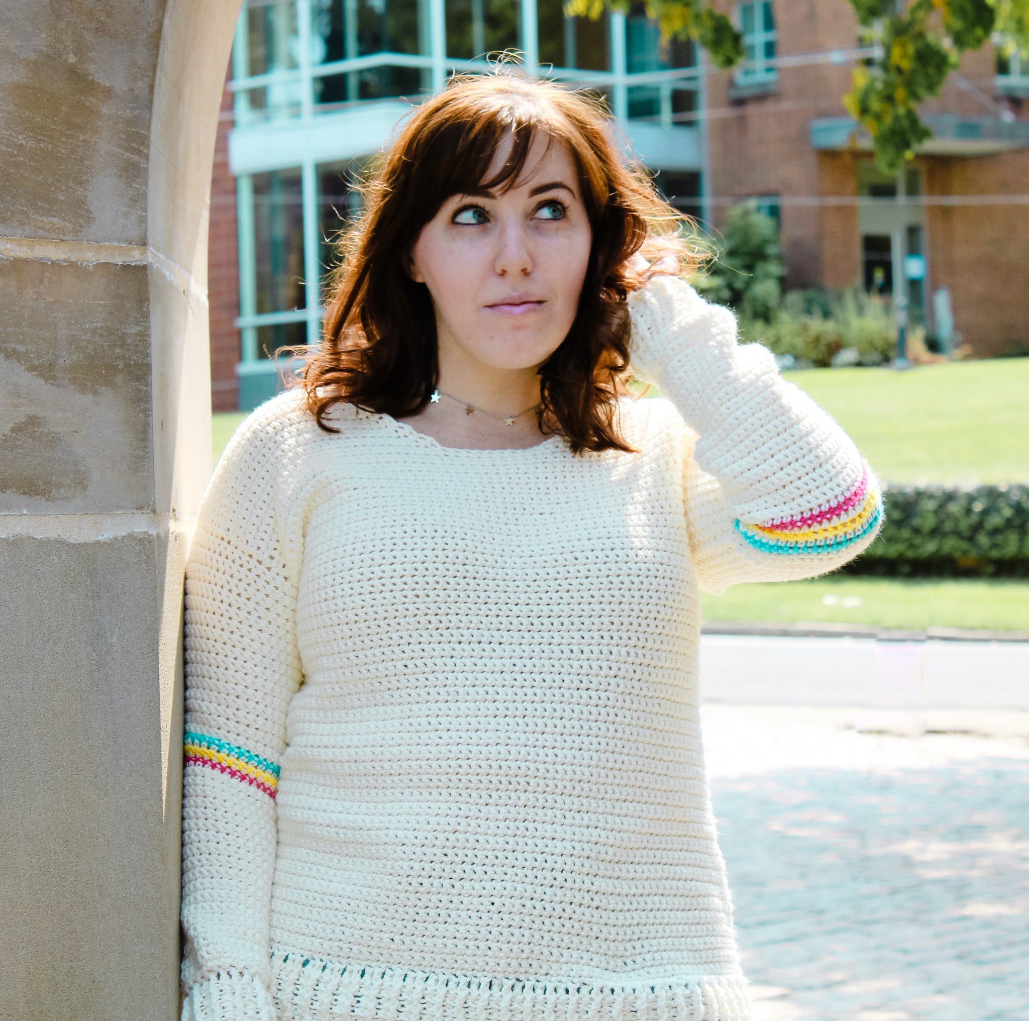 Happy Stripes Pullover Crochet PDF Pattern by Jessica Herr – Crochet ...